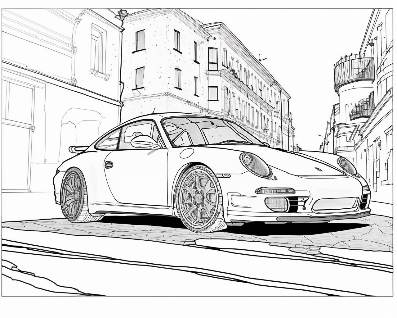 Auta 3837 - Omaľovánky na vytlačenie zadarmo