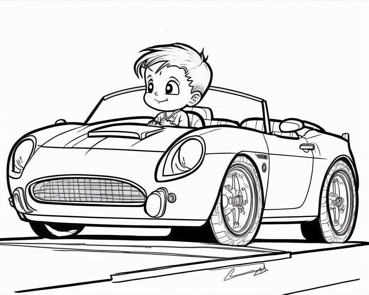 Auta 3849 - Omaľovánky na vytlačenie zadarmo