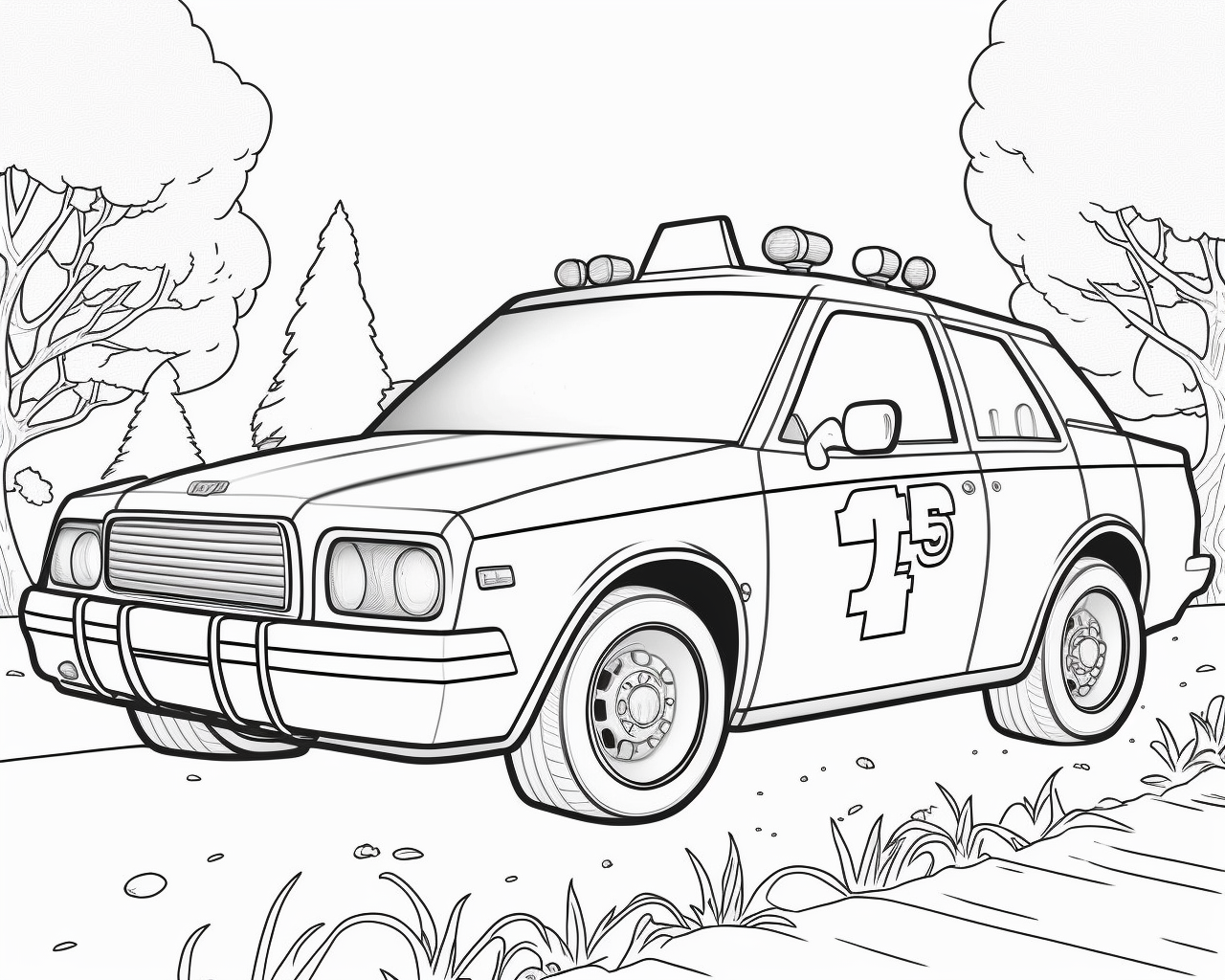 Auta 3937 - Omaľovánky na vytlačenie zadarmo