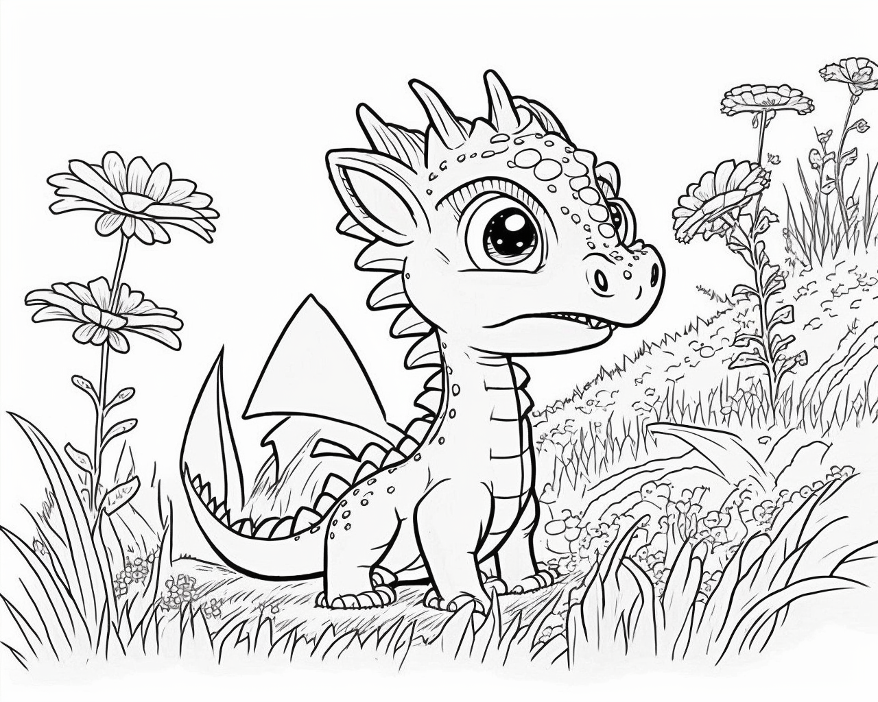 Darmowe kolorowanki SMOKI do druku i pobrania