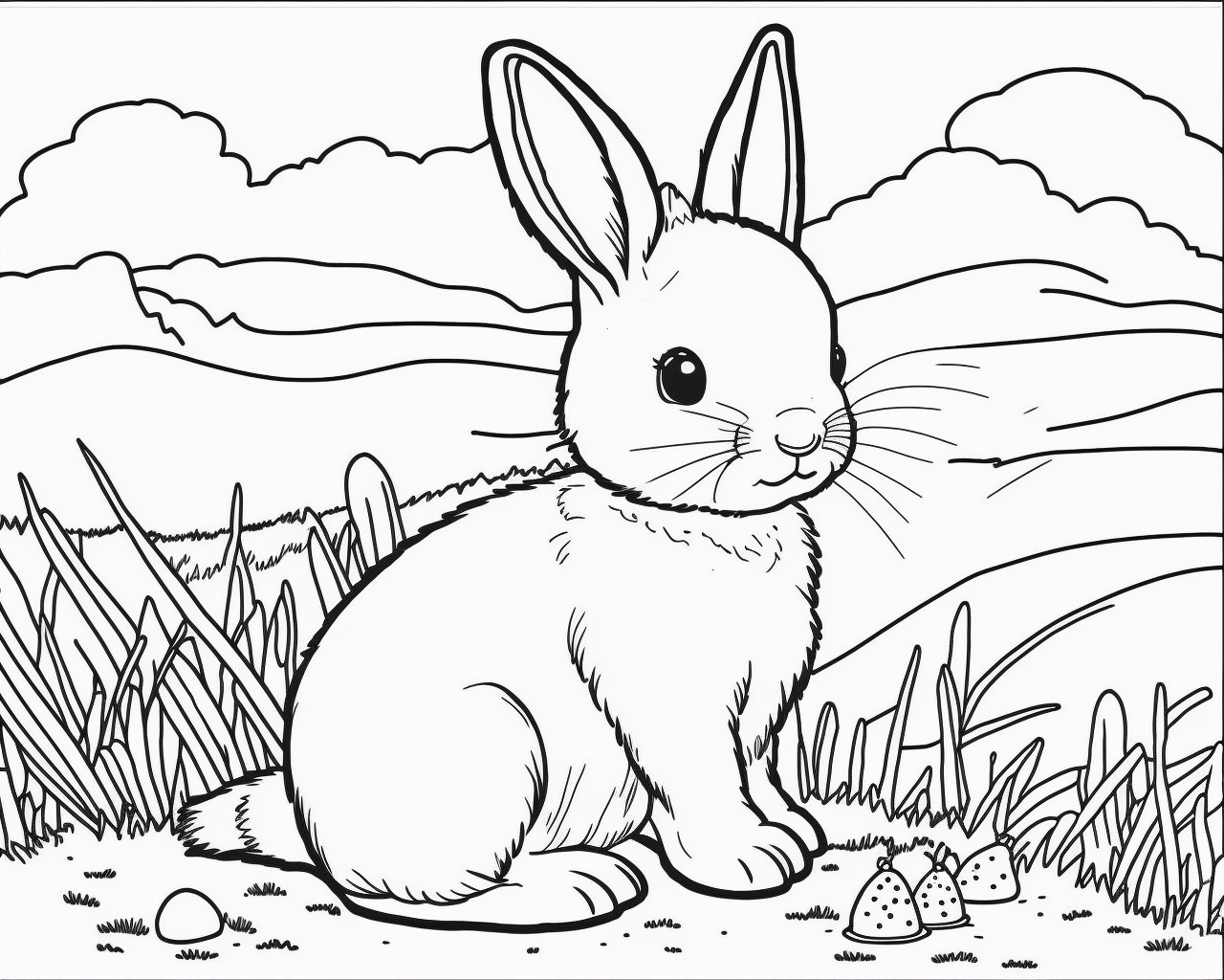 Králik 5208 - Omaľovánky na vytlačenie zadarmo