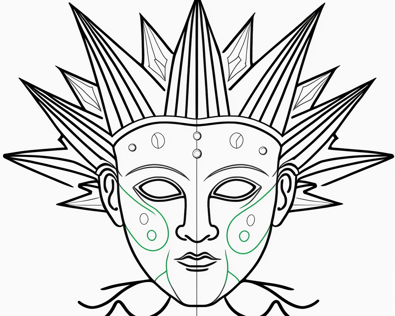 Darmowe kolorowanki MASKA do druku i pobrania