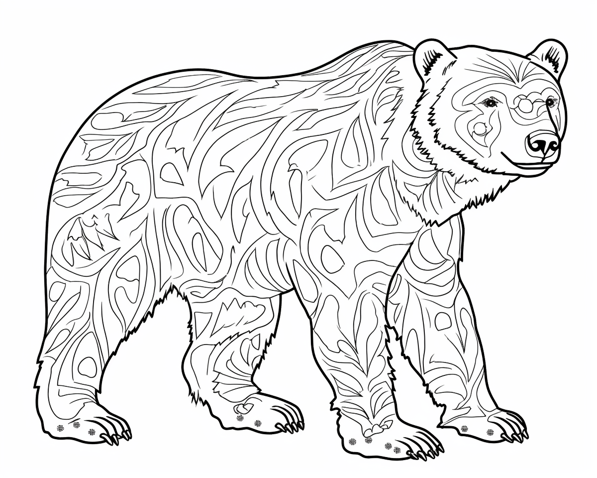 Medved 7095 - Omaľovánky na vytlačenie zadarmo