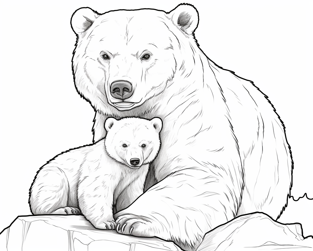 Medved 7105 - Omaľovánky na vytlačenie zadarmo