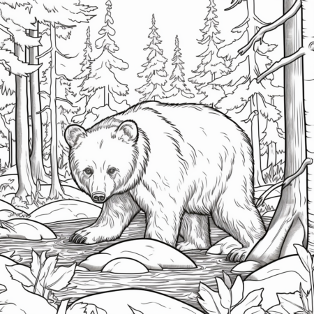 Medved 7115 - Omaľovánky na vytlačenie zadarmo