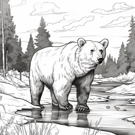 Medved 7133 - Omaľovánky na vytlačenie zadarmo