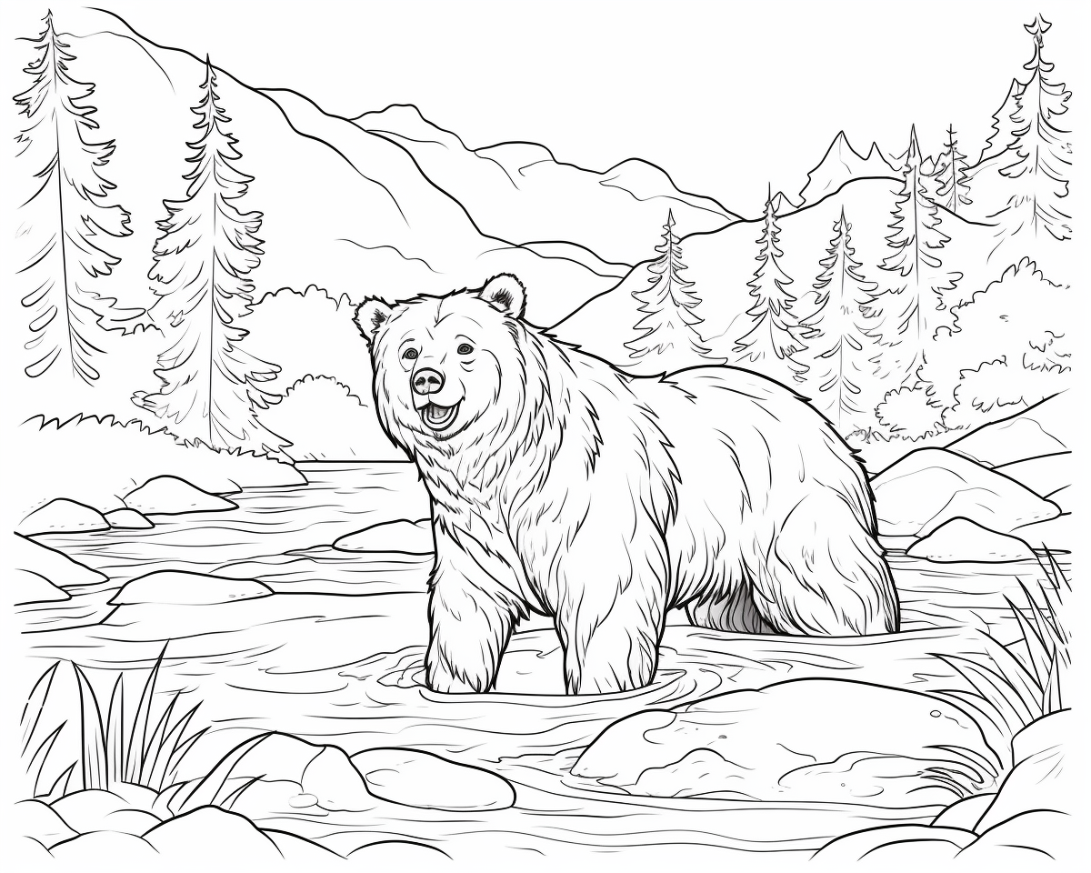 Medved 7131 - Omaľovánky na vytlačenie zadarmo