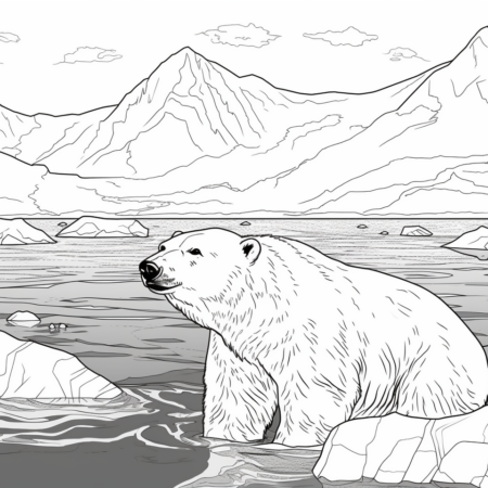 Omaľovánka Medveď na vytlačenie a stiahnutie zdarma