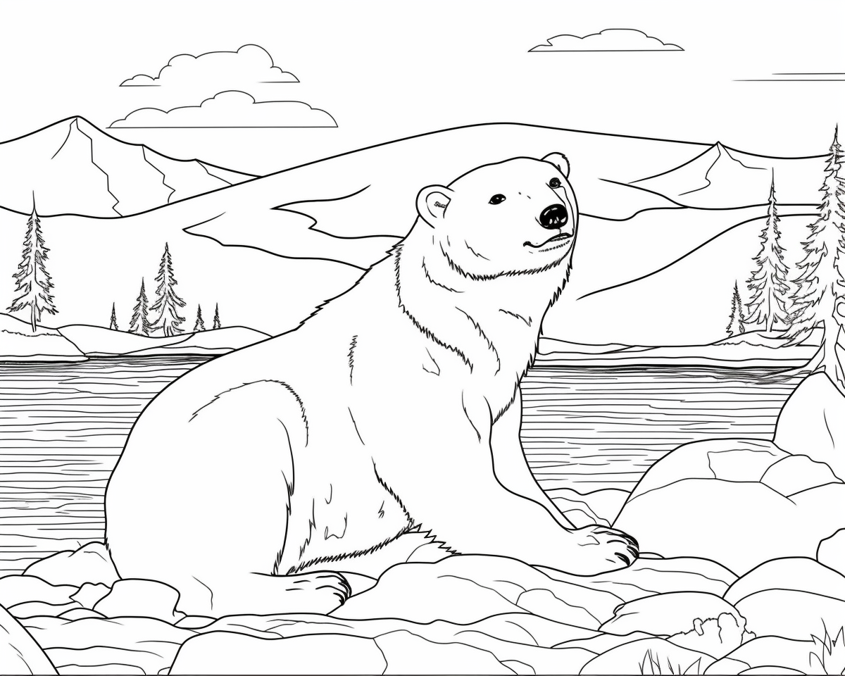 Medved 7141 - Omaľovánky na vytlačenie zadarmo