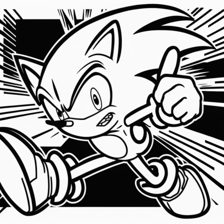 Sonic 5522 - Omaľovánky na vytlačenie zadarmo