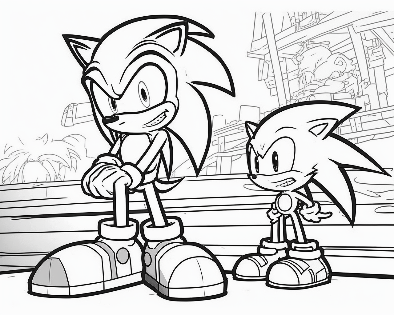 Sonic 5512 - Omaľovánky na vytlačenie zadarmo