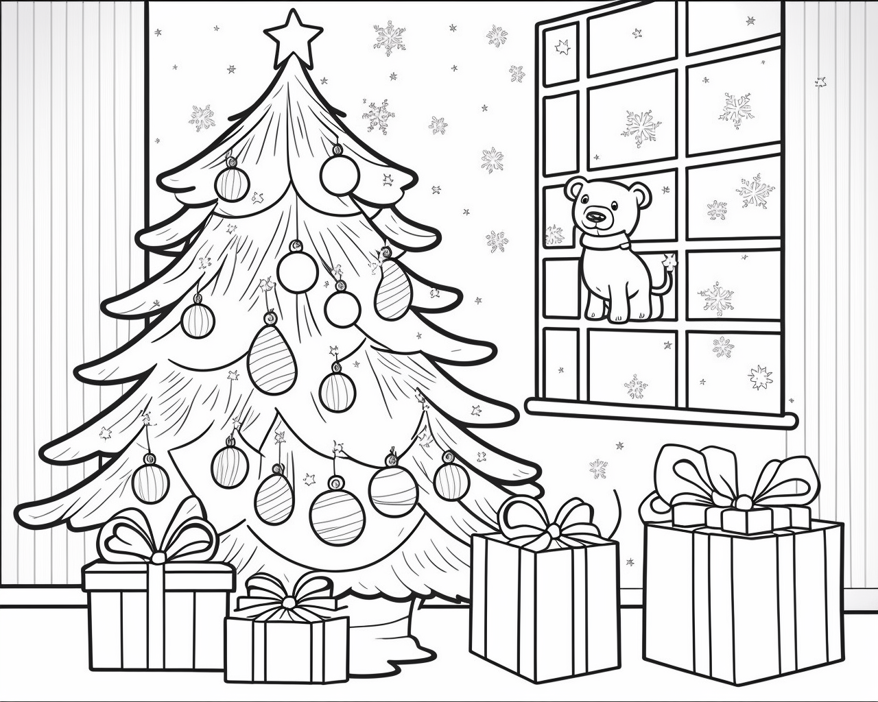 Vianočné 7291 - Omaľovánky na vytlačenie zadarmo