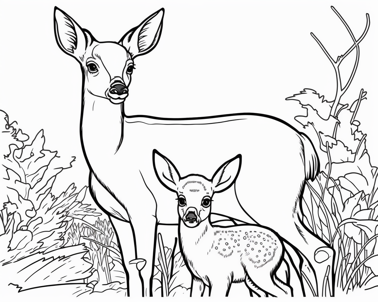 Zvieratá 5610 - Omaľovánky na vytlačenie zadarmo