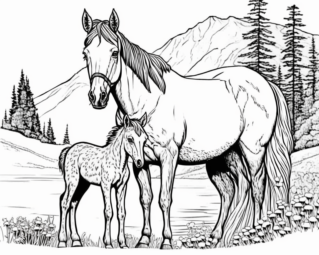 Zvieratá 5631 - Omaľovánky na vytlačenie zadarmo