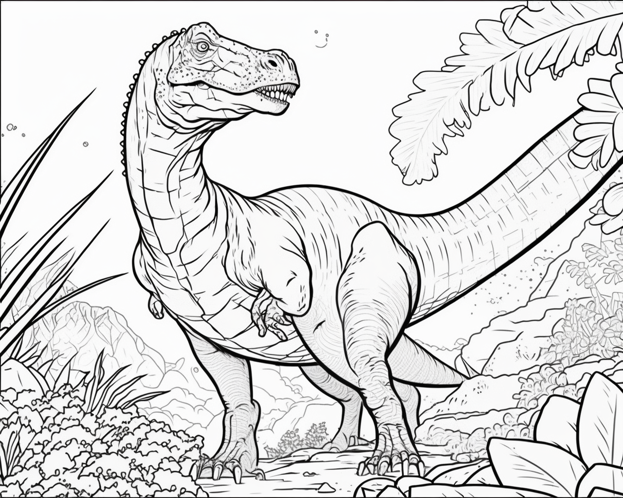 Dinosaurus 3997 - Omaľovánky na vytlačenie zadarmo