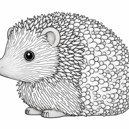 Omaľovánka Ježok na vytlačenie a stiahnutie zdarma