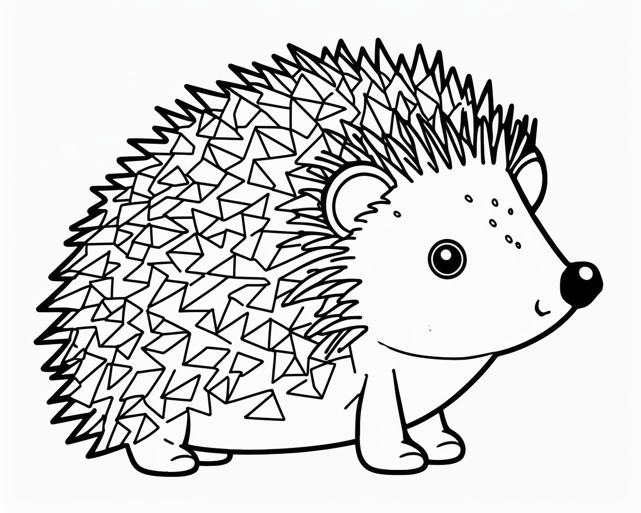 Ježok 4135 - Omaľovánky na vytlačenie zadarmo
