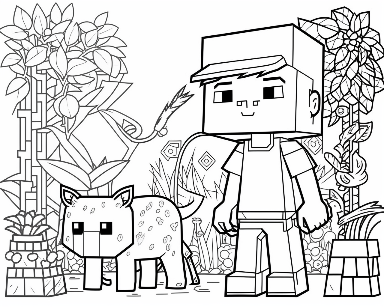 MINECRAFT 4211 - Ingyenes kinyomtatható színezők