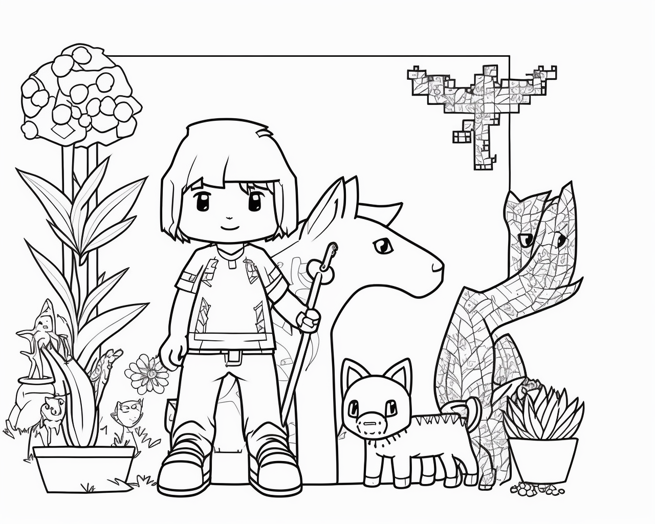 MINECRAFT 4245 - Free printable colouring pages