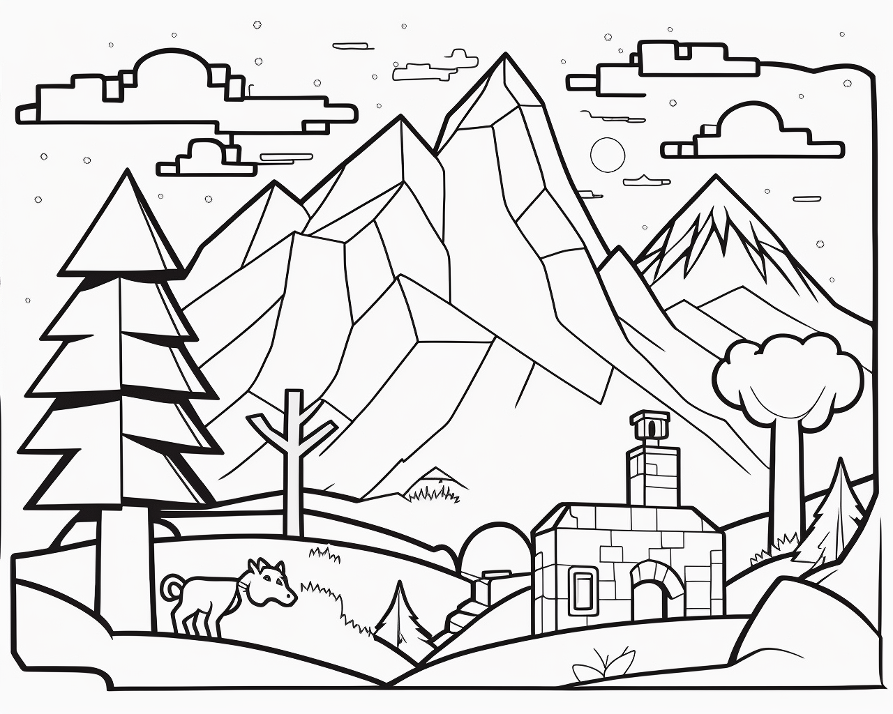 MINECRAFT 4255 - Free printable colouring pages