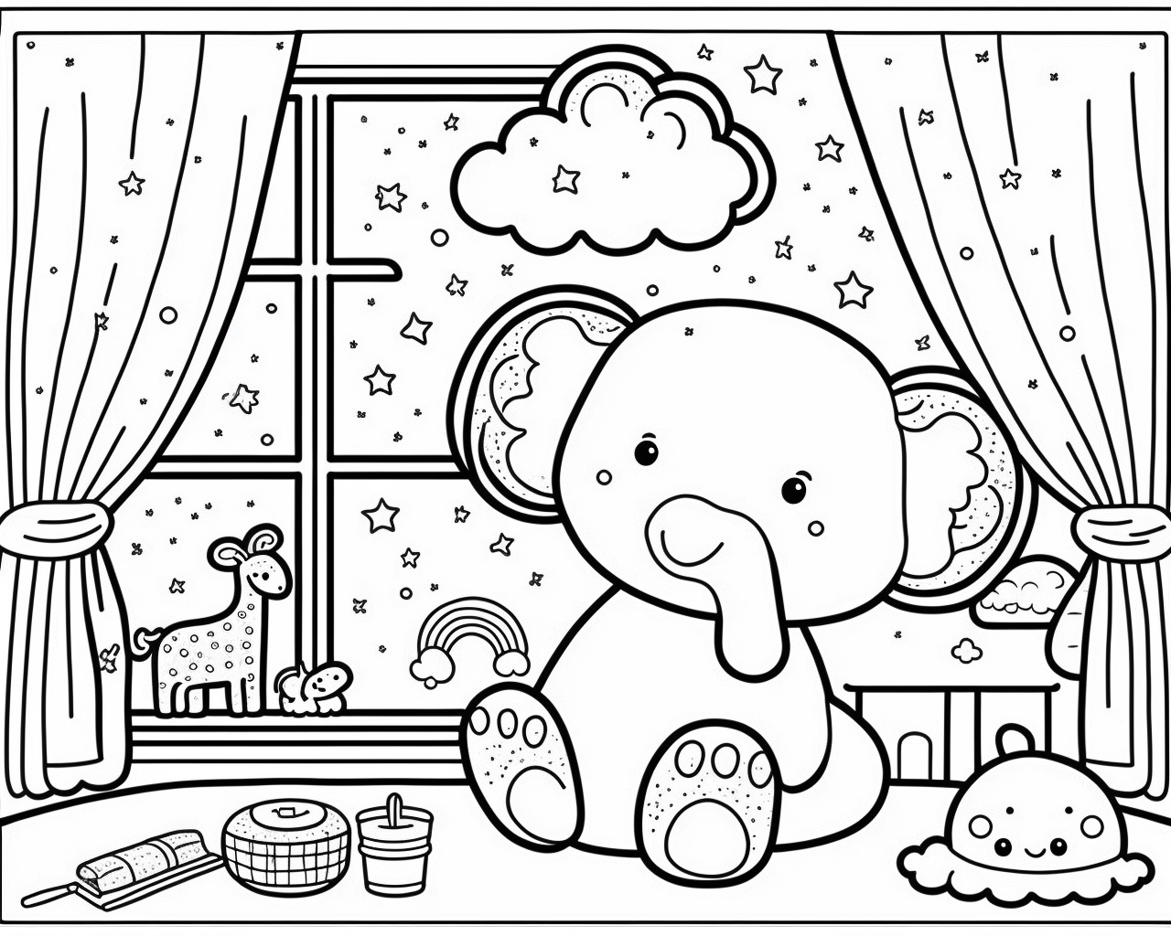 Pre deti 4449 - Omaľovánky na vytlačenie zadarmo