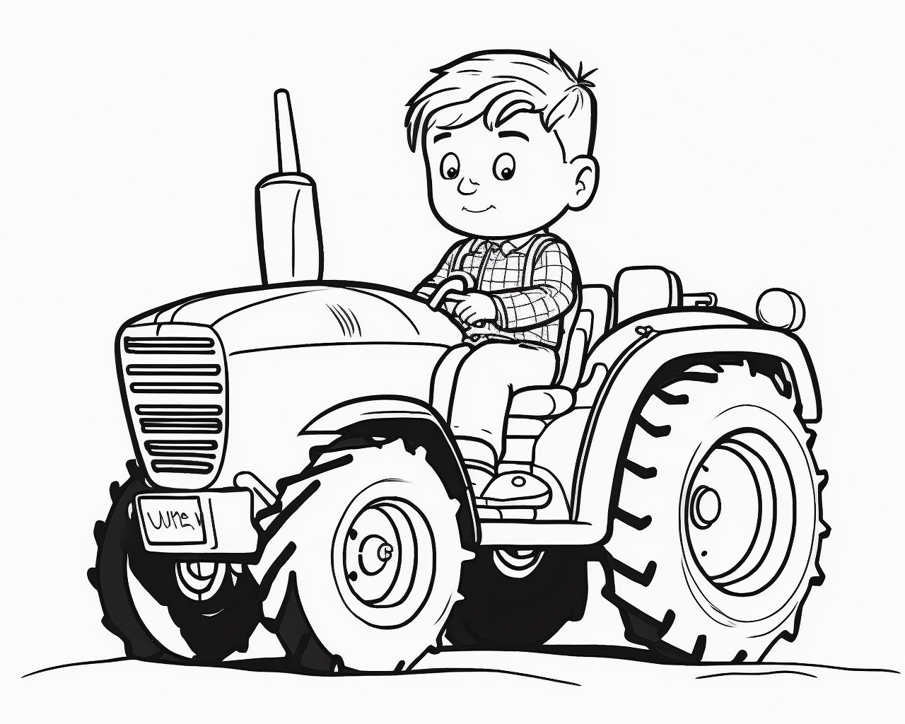 Traktor 4821 - Omaľovánky na vytlačenie zadarmo