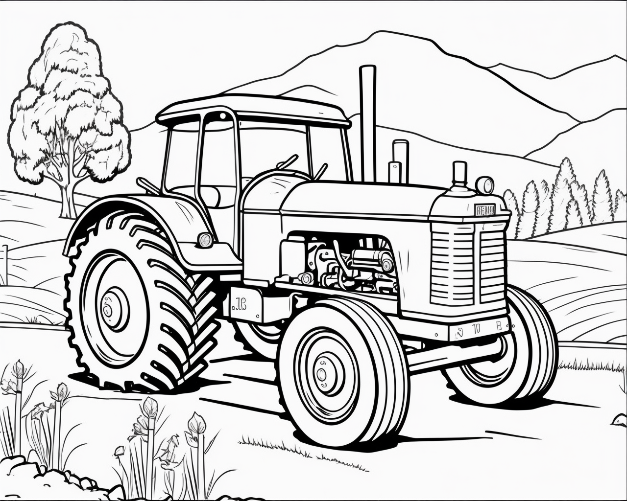 Traktor 4831 - Omaľovánky na vytlačenie zadarmo