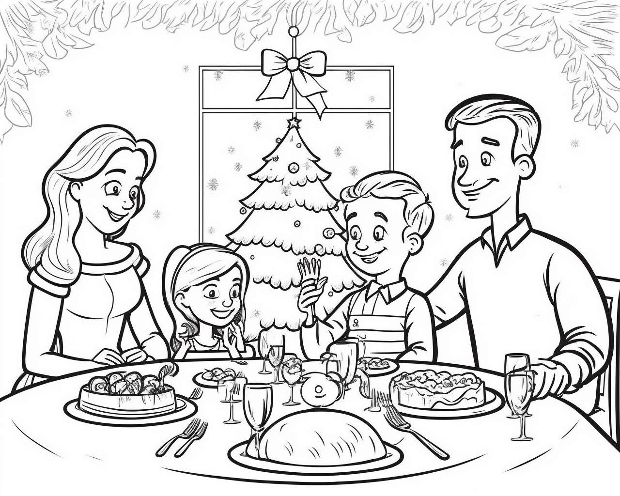 Vianočné 4853 - Omaľovánky na vytlačenie zadarmo