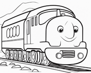 A VONAT színező ingyen letölthető vagy nyomtatható