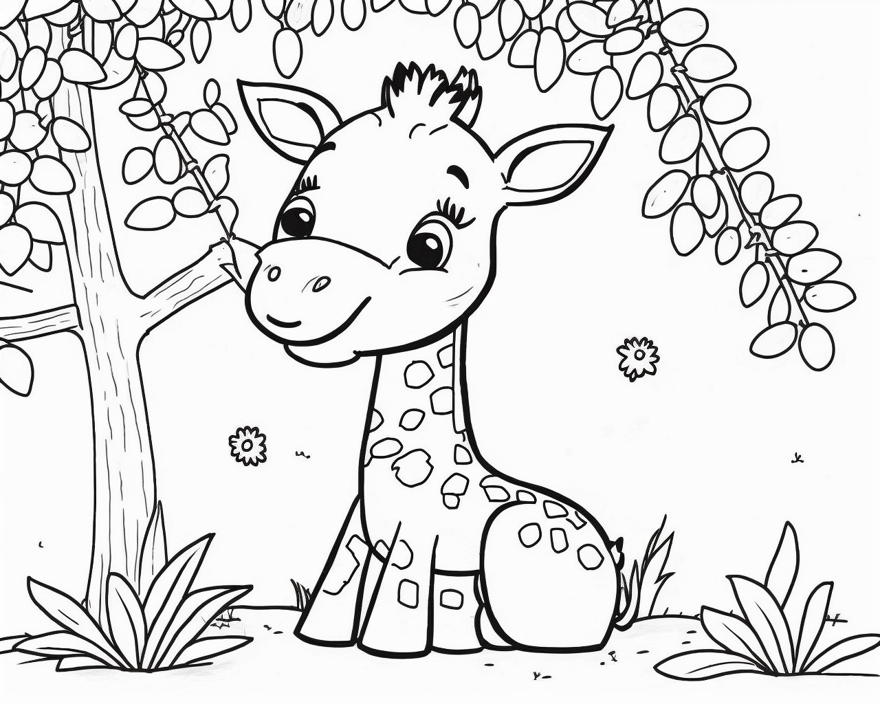 Zvieratá 4867 - Omaľovánky na vytlačenie zadarmo