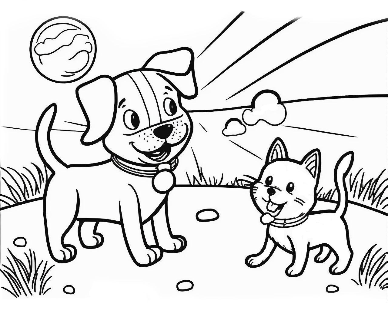 Zvieratá 4873 - Omaľovánky na vytlačenie zadarmo